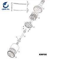 China KMF40 KMF90 KMF230 Swing Motor Pump Parts Excavator Spare Parts for sale