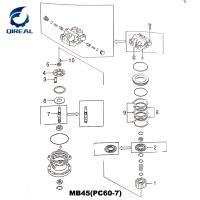 China MB38 Hydraulic Swing Motor Spare Parts Repair Kit For PC45R-8 Excavator for sale