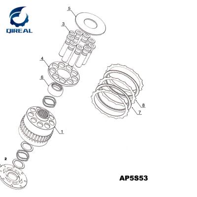 China AP5S53 AP5S67(EX100/120-2/3/5) Hydraulic Swing Motor Repair Kit for sale