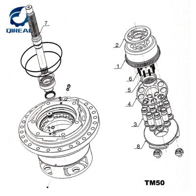 China Hydraulic Travel Motor Assy TM09 TM10 TM18 TM22 TM30 TM40 TM50 TM60 Final Drive Motor for sale