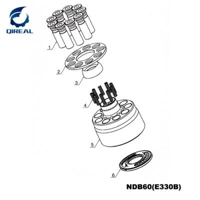 China NDB60 Series Spare Parts Travel Motor Kits For E330B Excavator for sale