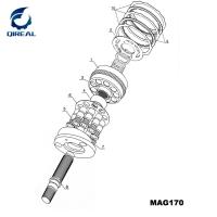 China MAG150 MAG170 MAG200 MAG230 Travel Motor Hydraulic Parts for Excavator for sale
