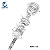 China MAG150 MAG170 MAG340-I MAG190II Travel Motor Excavator Parts for sale