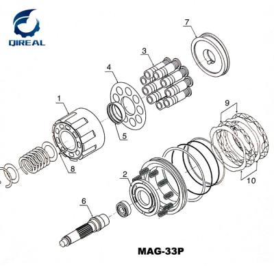 China MAG-33P Travel Motor Excavator Parts for sale