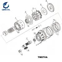 China gm17vl gm18vl gm21va gm24  Excavator Final Drive Track Motor Parts for sale