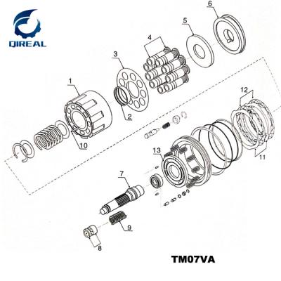 China TM07VA Excavator Final Drive Track Motor Parts for sale