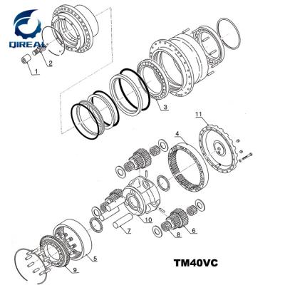 China TM40VC Excavator Final Drive Track Motor Parts for sale