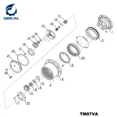 China TM07VA TM18VC Travel Motor Parts TM40VC TM50 TM60 Excavator Final Drive for sale