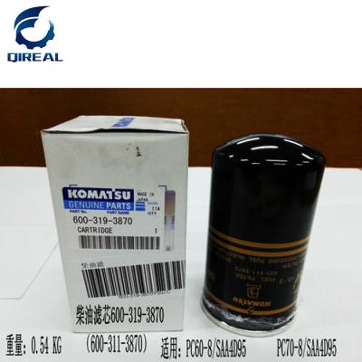 China PC60-8 PC70-8 Excavator SAA4D95LE Diesel Engine Fuel Filter 600-319-3870 for sale