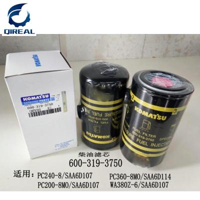 China Excavator Parts PC200-8 PC240-8 PC360-8 Fuel Filter 600-319-3750 for sale