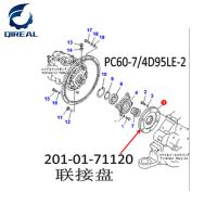 China Coupling 201-01-71120 2010171120 for Komatsu 4D95L-1GG 4D95LE-1B Engine PC60-7 Excavator for sale