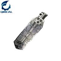 China Excavator 6D125 Engine PC300-3 Oil Cooler Cover Assy For 6150-61-2123 6136-61-2113 Oil Cooler Radiator Core Cast Iron for sale