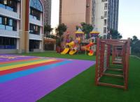 China EMG-3015 Non-Toxic Modular Kindergarten Flooring 303.8×303.8×14.7mm with 60% Shock Absorption for sale