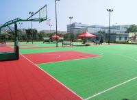 China SDT-2513 Heavy Duty Modular Outdoor Flooring 250x250x12.7mm with 38% Shock Absorption for Backyard Sports Courts for sale