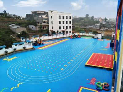 China Antimicrobial Modular Sports Flooring 250x250x12.7mm for Kindergarten Playground for sale