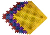 China Pure PP Modular Sports Flooring SDT-3016 300x300x15.8mm with 54% Shock Absorption and 97% Ball Rebound for sale