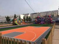 China EDT-2513 250x250mm PP Interlocking Flooring Tiles with 42% Shock Absorption for School Playgrounds for sale