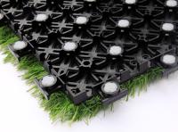 China EIA-3018 Anti Skid Interlocking Sports Flooring 304x304x18.2mm with Artificial Grass for Outdoor Courts for sale