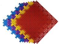 China SDT-3016 Waterproof Interlocking Outdoor Sports Flooring with 533 Cushions/㎡ and ECT Technology for sale
