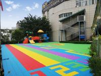 China EMG-3015 Anti-Slip Interlocking Sports Flooring 303.8mm Tiles with 60% Shock Absorption for sale