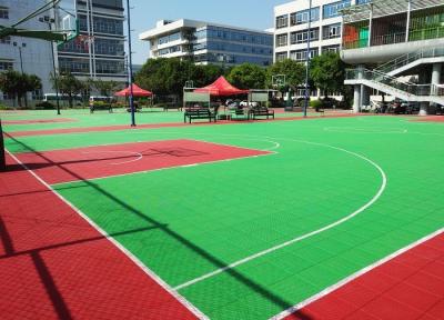 China SMG-3015 Portable Basketball Court Flooring 303.8mm Tiles with 57% Shock Absorption and Easy Interlock Installation for sale