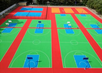 China EDT-2513 Removable Basketball Court Flooring 250x250x12.7mm with 42% Shock Absorption for sale