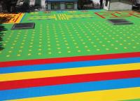 China EMG-2516 Anti-UV Kindergarten Flooring Tiles 250x250x15.8mm with 54% Shock Absorption and 512 Elastic Cushions per Square Meter for sale