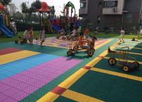 China EMG-2516 Modular Sports Flooring with 512 Cushions per m² - Shock Absorbent PP Kindergarten Flooring for sale