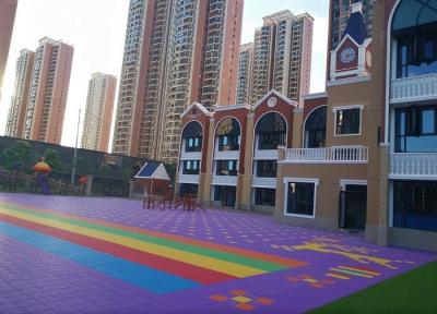 China Safe PP Removable Children's Playroom Flooring 25x25 cm with 54% Shock Absorption and 512 Elastic Cushions for sale