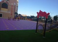 China Kindergarten Safety Flooring 250x250mm with 54% Shock Absorption and 15.8mm Thickness for Sound Reduction for sale