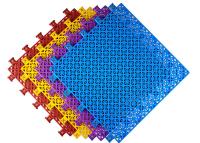 China SDT-3016 Anti-Peel Gym Flooring Mats 300x300x15.8mm with 54% Shock Absorption for sale
