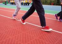 China SDT-3016 Modular Sports Flooring 300x300mm Tiles with 54% Shock Absorption and 97% Ball Rebound for sale
