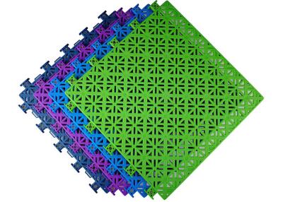 China EMG-3015 Soft PP Interlocking Sports Flooring 303.8mm Tiles with 60% Shock Absorption for Athletics Tracks for sale