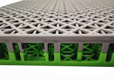 China Double Layer Badminton Sports Flooring 250x250x12.7mm with 42% Shock Absorption and Anti-UV Protection for sale