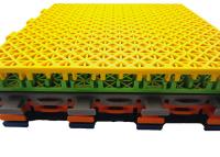 China Custom Badminton Sports Flooring 250x250x12.7mm with 42% Shock Absorption and Anti-Slip Surface for sale