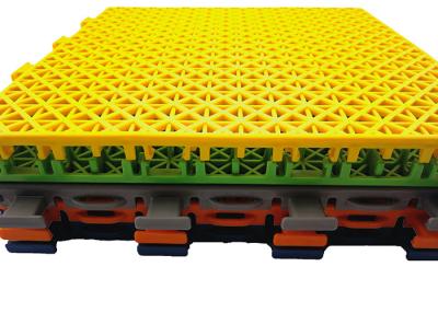China Custom Badminton Sports Flooring 250x250x12.7mm with 42% Shock Absorption and Anti-Slip Surface for sale