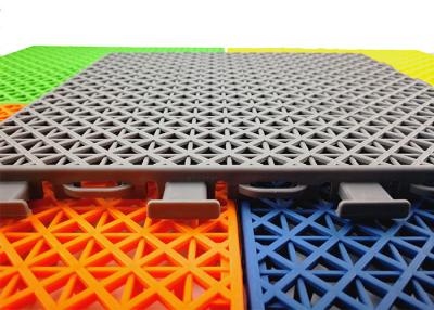 China EDT-2513 100% Recyclable PP Synthetic Flooring - 10.13 m² Coverage, Double Tier Anti-Slip Design for Badminton Courts for sale
