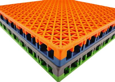 China Assemble Colorful Futsal Court Flooring 250mm × 250mm × 12.7mm with 38% Shock Absorption and 92% Ball Rebound for sale