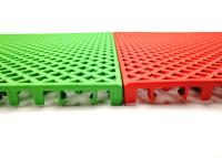 China Modified PP Futsal Court Flooring SDT-3016 - 300x300x15.8mm Tiles with 54% Shock Absorption and 97% Ball Rebound for sale