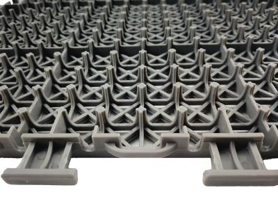 China 250mm x 250mm PP Injection Tennis Court Flooring Tiles - Double Tier Design with 16 Pieces per Square Meter for sale