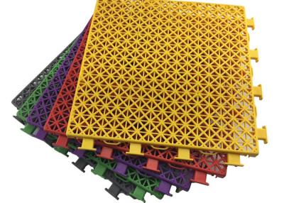 China Antimicrobial Anti-Slippery Interlocking Modular Flooring 250mm x 250mm x 12.7mm PP for sale