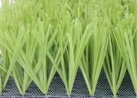 China Comfortable Football Field Artificial Grass With PP + NET Backing Light Green for sale