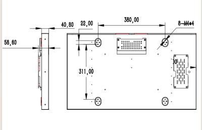 China 32Inch FHD Lcd High Brightness Tft Display Commercial 2000Nits Tft Lcd Digital Color Monitor for sale
