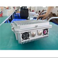 China 12v 150W Anti Drone Detection System RF Frequency Jammer 2km 3 Band for sale