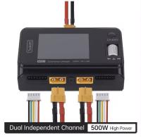 China ToolkitRC Dual Channel Mini FPV Accessories Drone Battery Charger Discharger M6D 500W 15A for sale