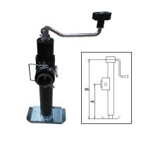China Pipe Mount Trailer Tongue Jack 2000LB Capacity 10 Inch Lift Topwind Manual Crank for sale