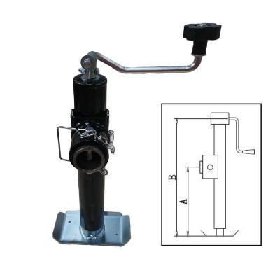 China Pipe Mount Trailer Tongue Jack 2000LB Capacity 10 Inch Lift Topwind Manual Crank for sale