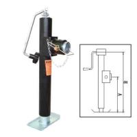 China 2000lbs Weld On Top Wind Trailer Jack Stands 10 Inch Lift Heavy Duty for sale