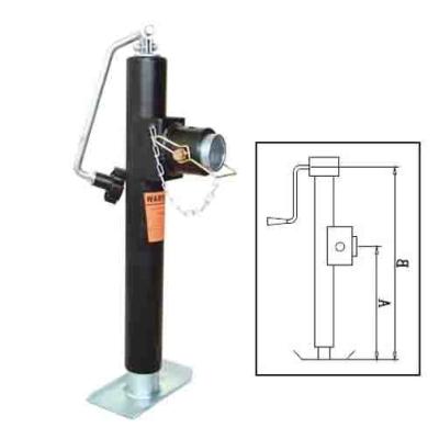 China 2000lbs Weld On Top Wind Trailer Jack Stands 10 Inch Lift Heavy Duty for sale
