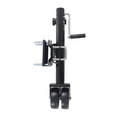 China 1500lbs Marine Swivel Trailer Jack Double 6 Inch Wheels 10 Inch Lift for sale